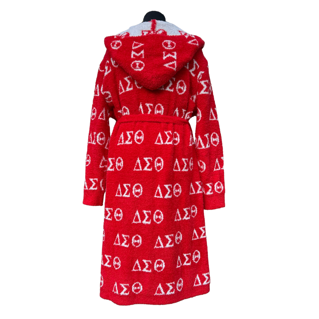 Delta Sigma Theta DST Plush and Cozy Hooded Robe – Washington Designs