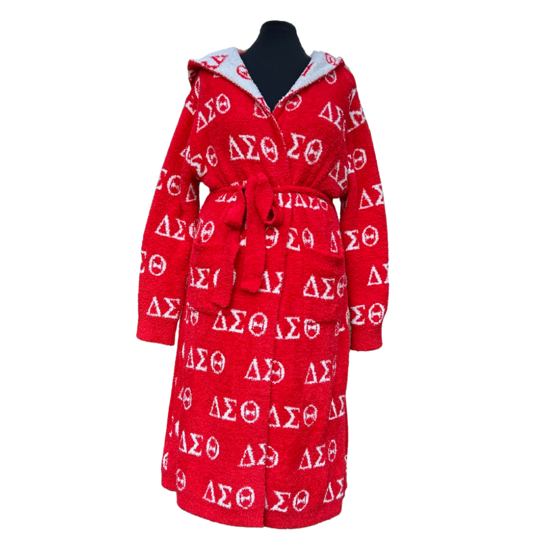 Delta Sigma Theta DST Plush and Cozy Hooded Robe – Washington Designs